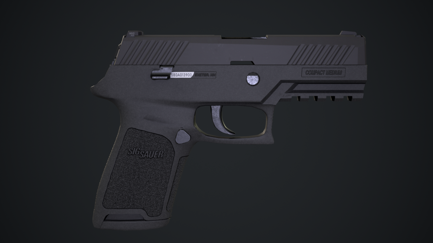 Sig sauer p320 3D Model in Pistol 3DExport