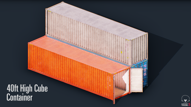 shipping container pack 3D Model in Shipping Containers 3DExport
