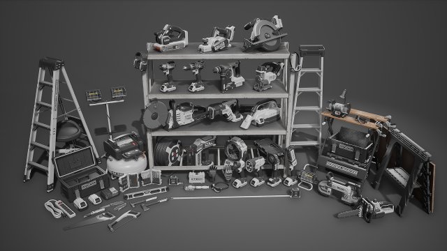 power tools pack 3D Model in Tools 3DExport