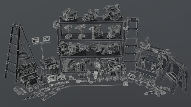 power tools pack 3D Model in Tools 3DExport
