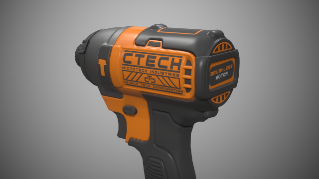 impact driver 3D Model in Tools 3DExport