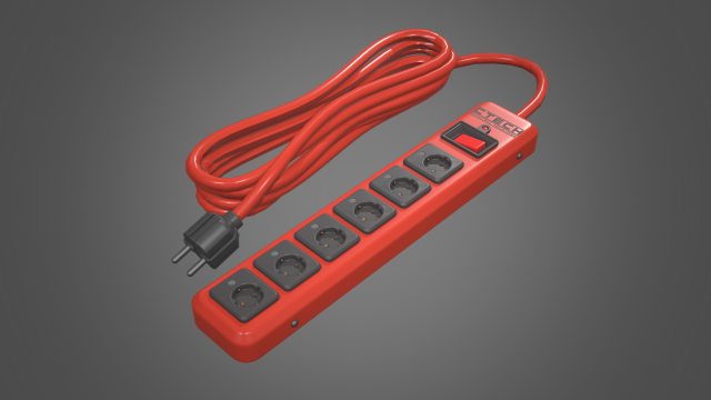 power strip 3D Model in Tools 3DExport