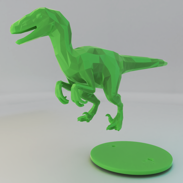 low poly raptors pack Free 3D Print Model in Sculpture 3DExport