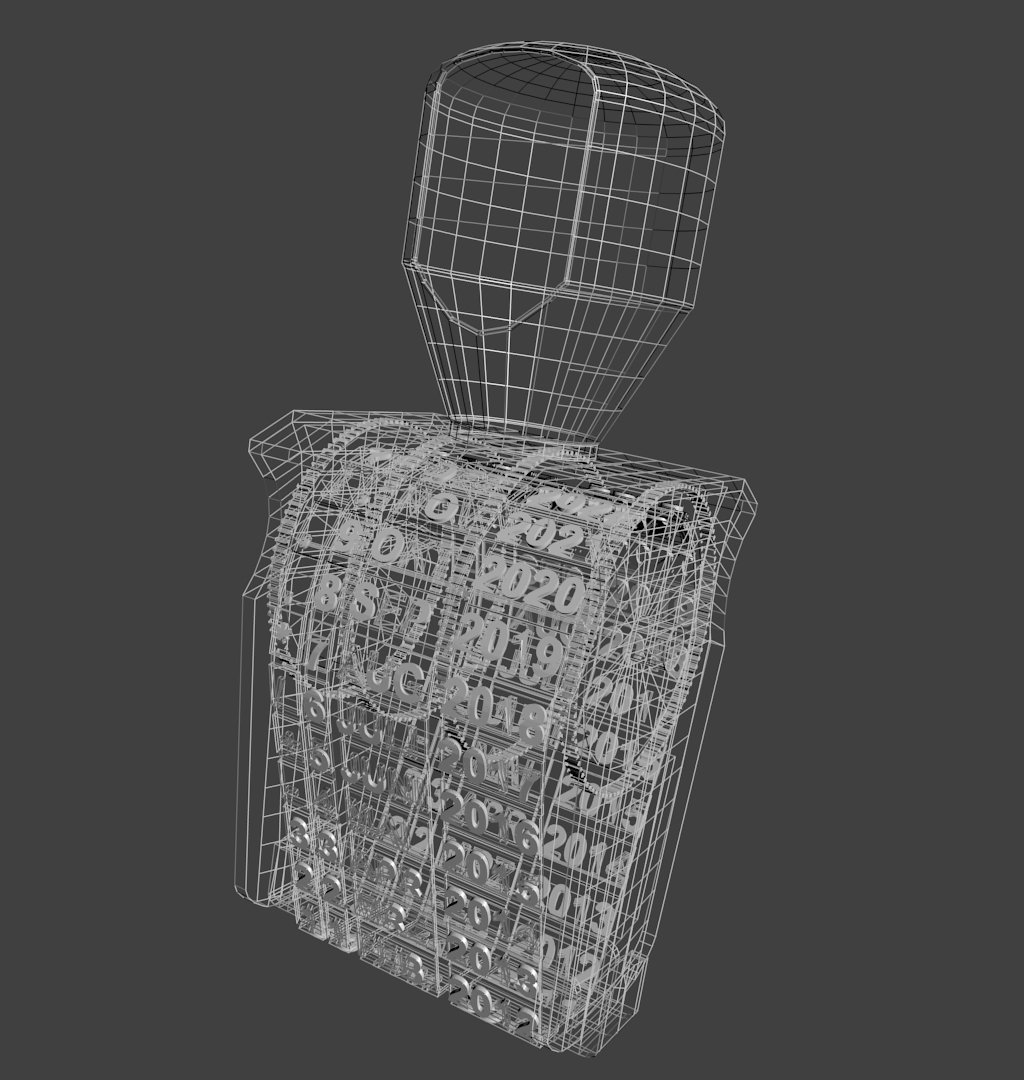 Stamp 3D Model in Office 3DExport