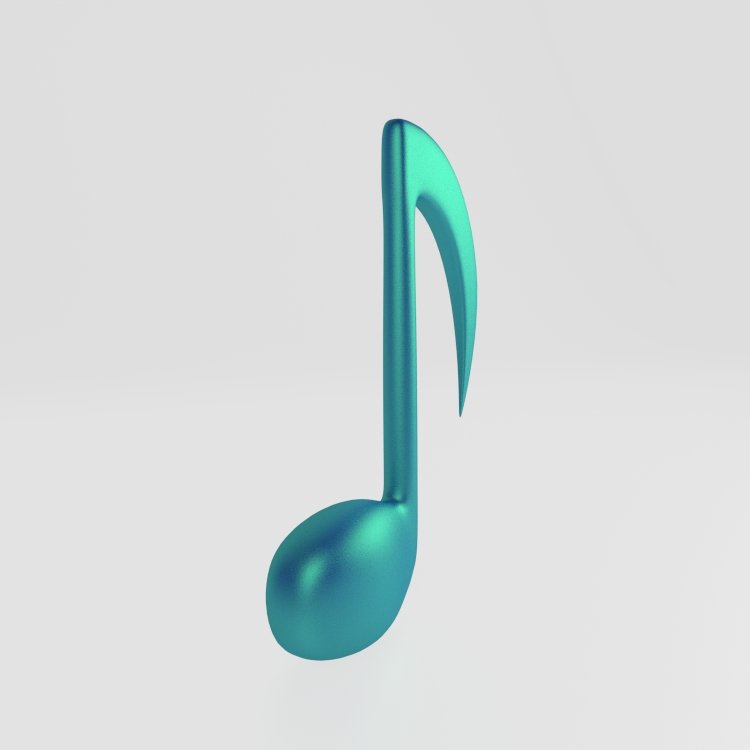 Music Note 3D Model in Other 3DExport