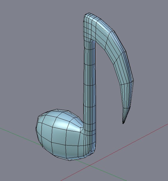 Music Note 3D Model in Other 3DExport