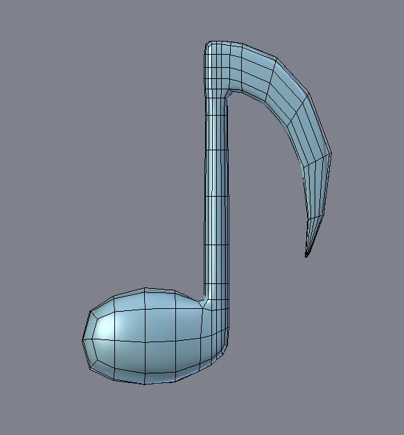 Music Note 3D Model in Other 3DExport