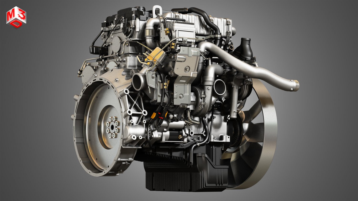 om934 medium duty engine - 4 cylinder diesel engine 3D Models in Heavy ...