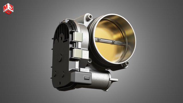 electronic throttle body 3D Model in Parts of auto 3DExport