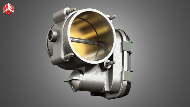 electronic throttle body 3D Model in Parts of auto 3DExport