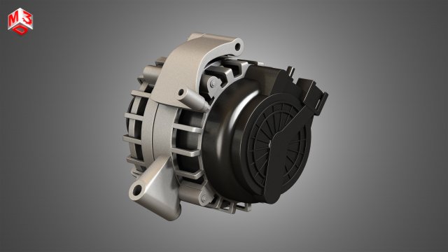 engine alternator 3D Model in Parts 3DExport