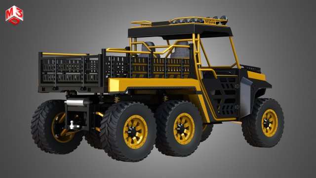 bms - the beast 1000 vehicle - double axle 3D Model in Compact Cars ...