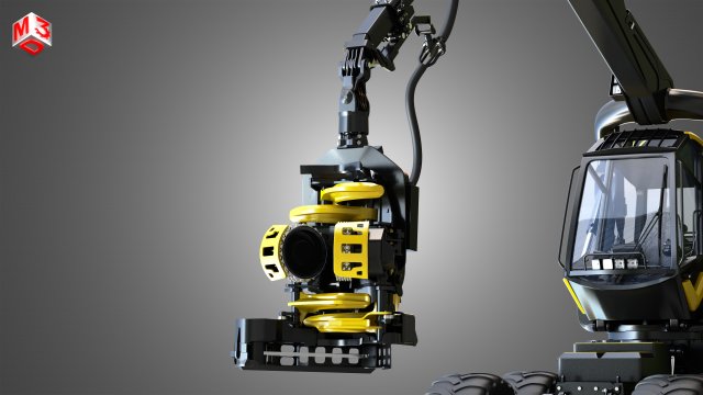 ponsse scorpionking forestry machine 3D Model in Heavy Equipment 3DExport