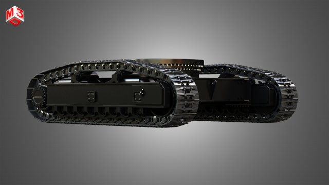 Liebherr R9250 Tracks - Crawler 3D Model in Parts 3DExport
