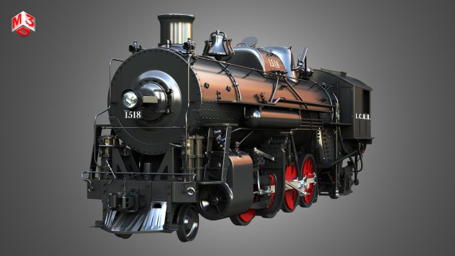 1815 Steam Locomotive Train 3D Model in Train 3DExport