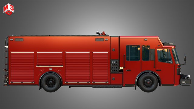 Ferrara Fire Apparatus - MVP Rescue Pumper 3D Model in Truck 3DExport