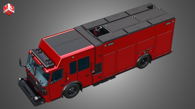 Ferrara Fire Apparatus - MVP Rescue Pumper 3D Model in Truck 3DExport