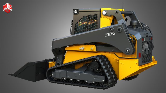 333G Compact Track Loader - Bucket 3D Model in Heavy Equipment 3DExport