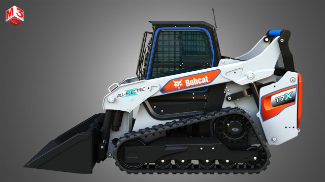 T7X All Electric Compact Track Loader - Bucket 3D Model in Heavy ...