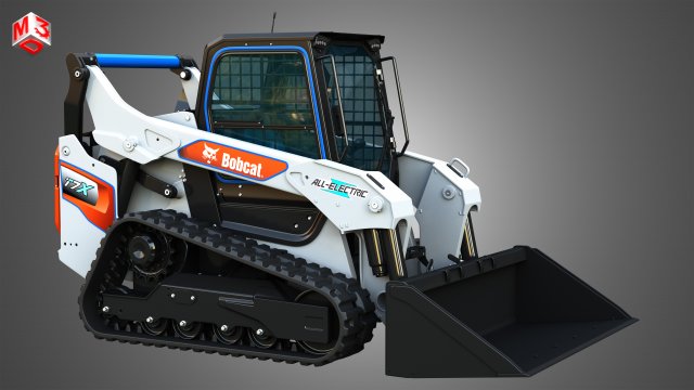 T7X All Electric Compact Track Loader - Bucket 3D Model in Heavy ...