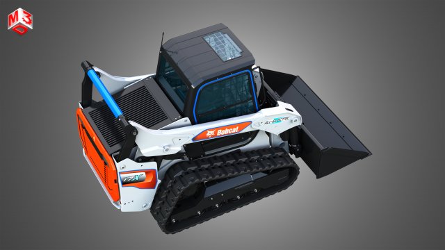 T7X All Electric Compact Track Loader - Bucket 3D Model in Heavy ...