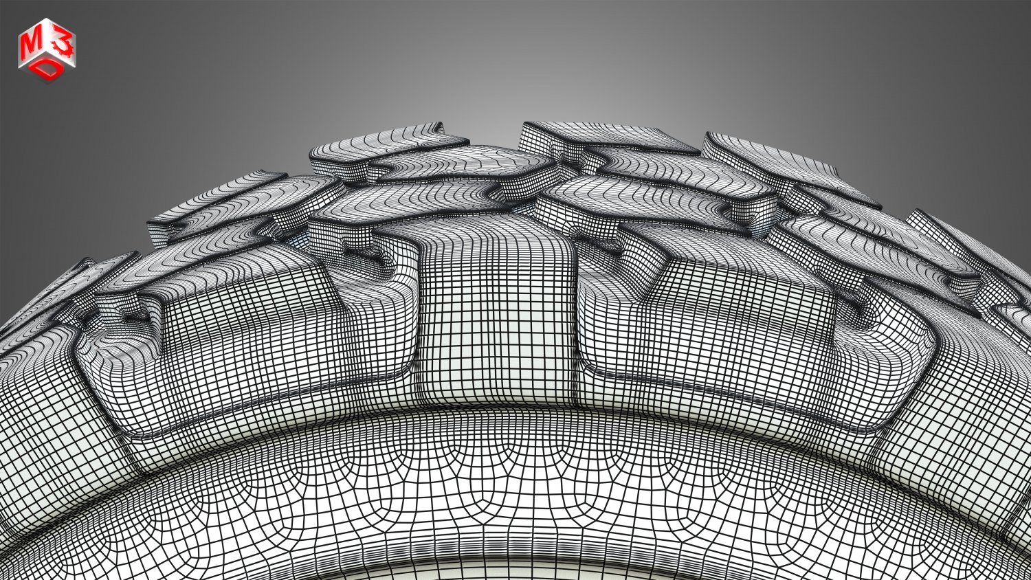 Tractor Tire Drawing
