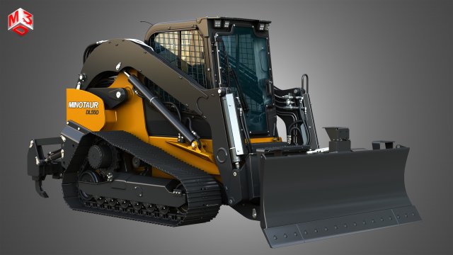 DL550 Minotaur Compact Dozer Loader 3D Model in Heavy Equipment 3DExport