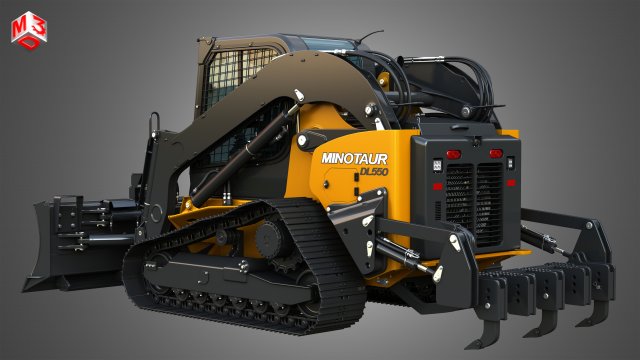 DL550 Minotaur Compact Dozer Loader 3D Model in Heavy Equipment 3DExport