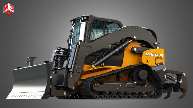 DL550 Minotaur Compact Dozer Loader 3D Model in Heavy Equipment 3DExport