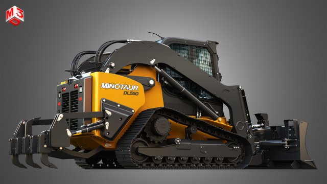 DL550 Minotaur Compact Dozer Loader 3D Model in Heavy Equipment 3DExport