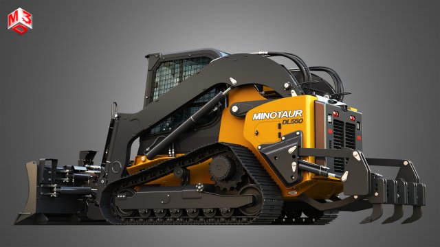DL550 Minotaur Compact Dozer Loader 3D Model in Heavy Equipment 3DExport