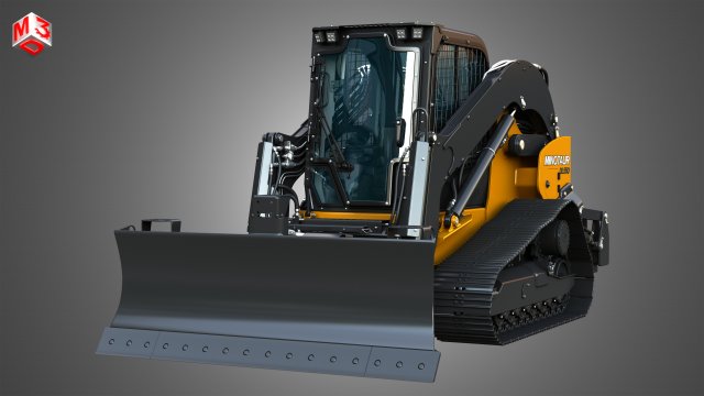 DL550 Minotaur Compact Dozer Loader 3D Model in Heavy Equipment 3DExport