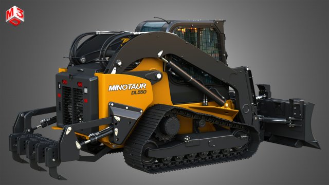 DL550 Minotaur Compact Dozer Loader 3D Model in Heavy Equipment 3DExport