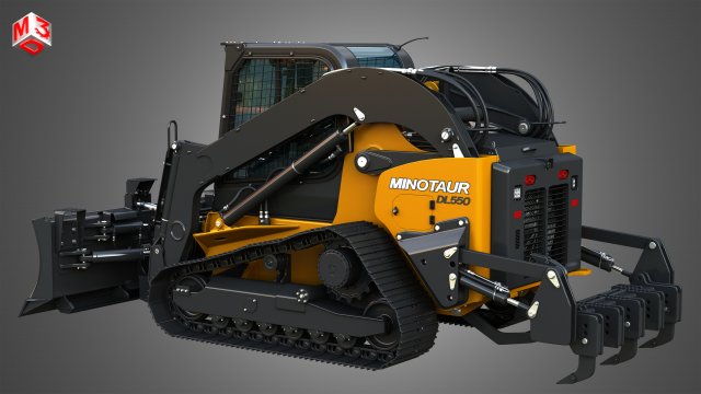 DL550 Minotaur Compact Dozer Loader 3D Model in Heavy Equipment 3DExport
