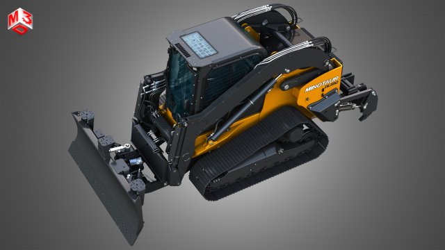 DL550 Minotaur Compact Dozer Loader 3D Model in Heavy Equipment 3DExport
