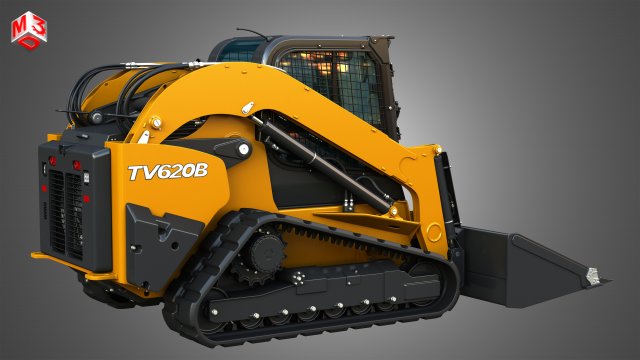 TV620B Compact Track Loader - Bucket 3D Model in Heavy Equipment 3DExport