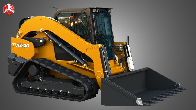 TV620B Compact Track Loader - Bucket 3D Model in Heavy Equipment 3DExport