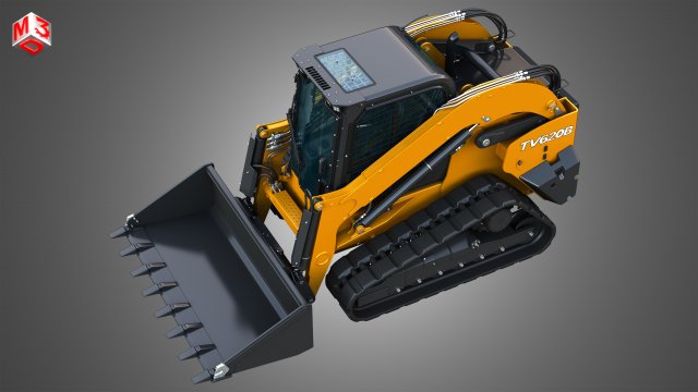 TV620B Compact Track Loader - Bucket 3D Model in Heavy Equipment 3DExport