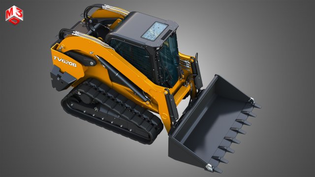 TV620B Compact Track Loader - Bucket 3D Model in Heavy Equipment 3DExport