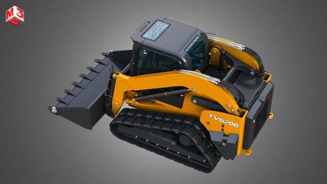 TV620B Compact Track Loader - Bucket 3D Model in Heavy Equipment 3DExport