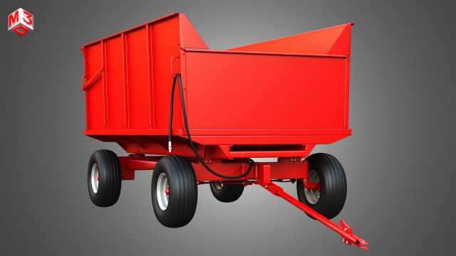 Stan-Hoist Grain - Forage Wagon 3D Model in Trailers 3DExport