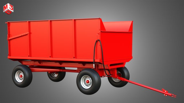Stan-Hoist Grain - Forage Wagon 3D Model in Trailers 3DExport