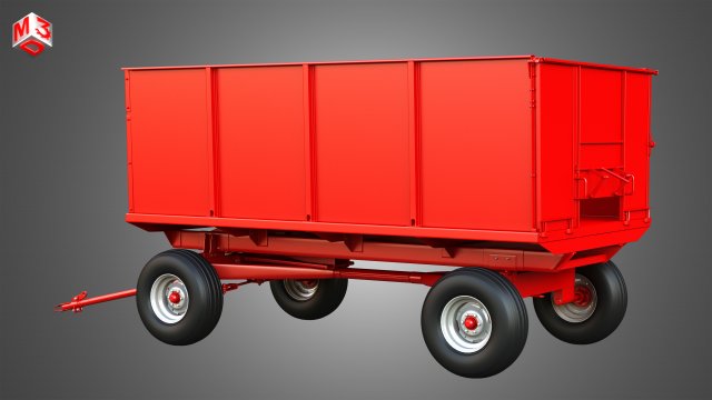Stan-Hoist Grain - Forage Wagon 3D Model in Trailers 3DExport