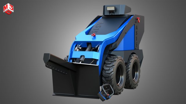 AS15 - Mini Skid Steer - Lifting Arm 3D Model in Heavy Equipment 3DExport