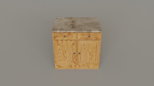 Kitchen Countertop Set 3D Model in Kitchen 3DExport