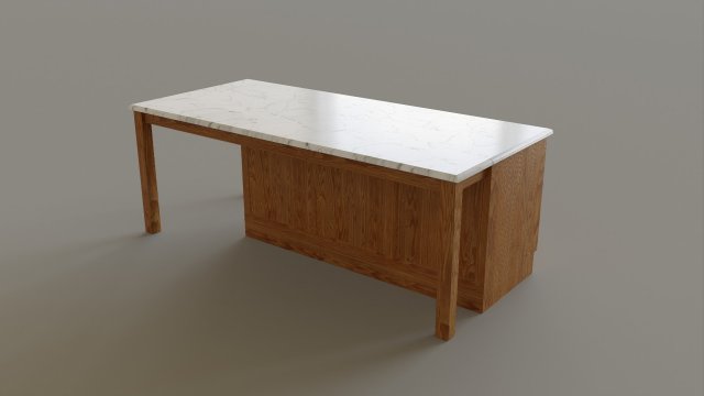 Kitchen Countertop Set 3D Model in Kitchen 3DExport