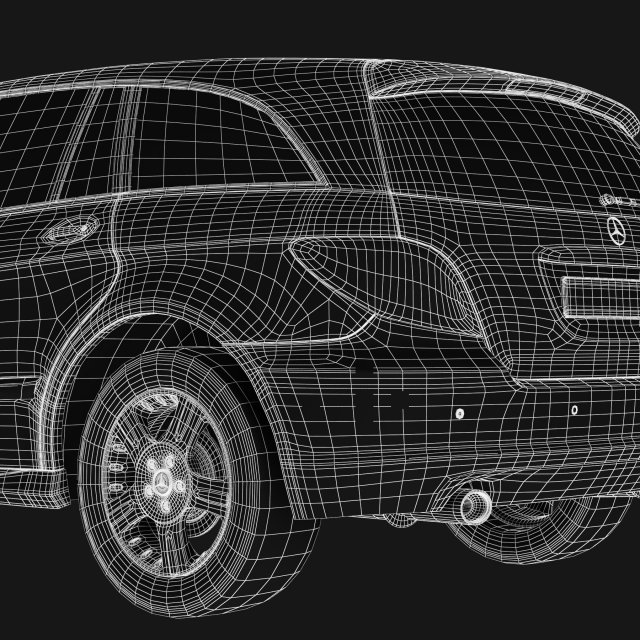 mercedes r class 3D Model in Sedan 3DExport
