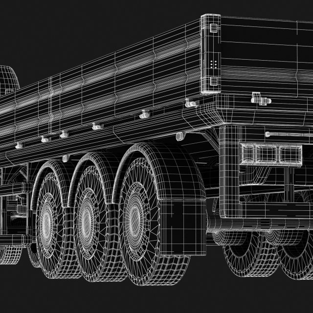 mercedes-benz actros trailer truck 3D Model in Trailers 3DExport