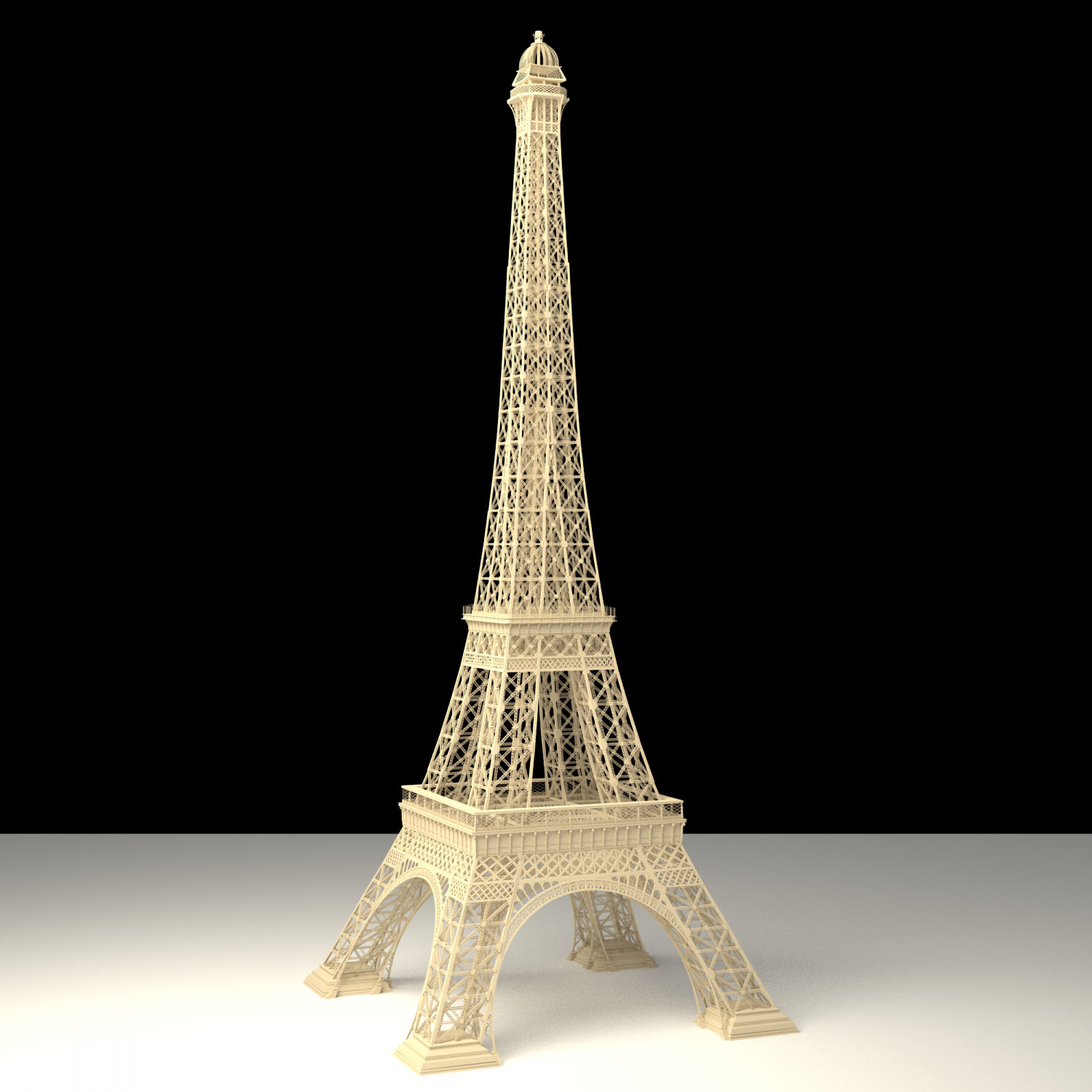 eiffel tower 3D Models in Landmarks 3DExport