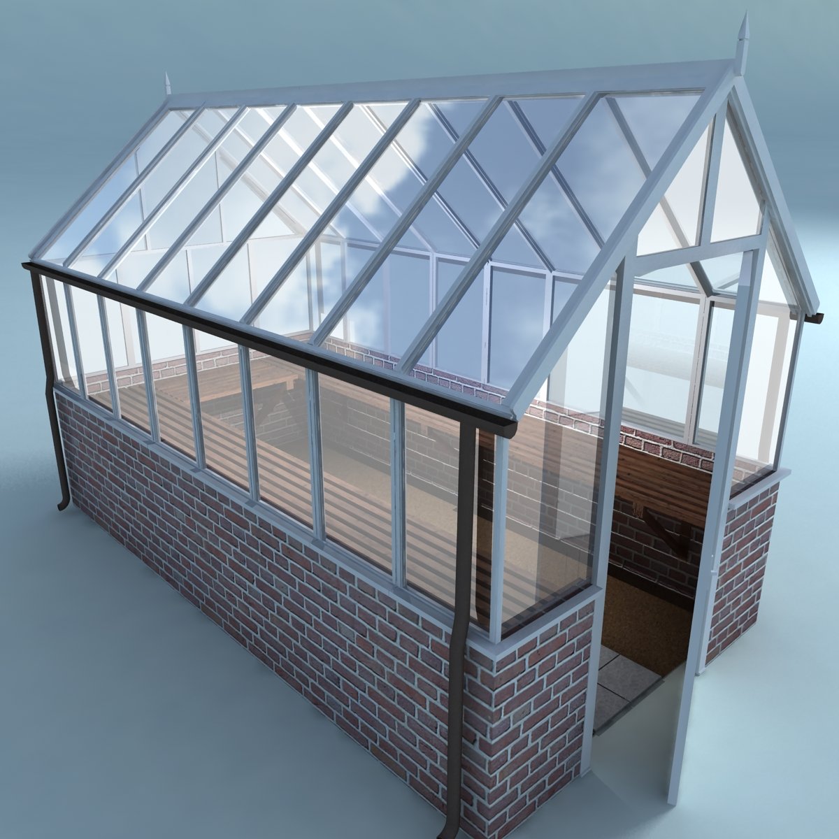 Greenhouse 3D Model in Buildings 3DExport